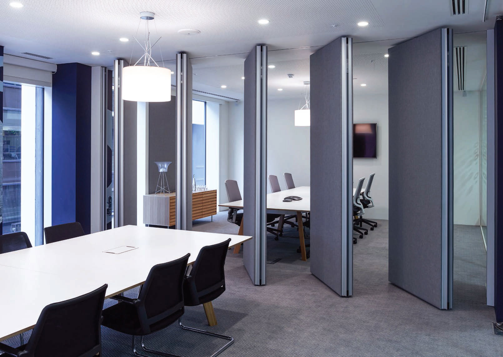Semi Automatic Operable Wall Partitions | Sliding Wall Panels | Movable ...