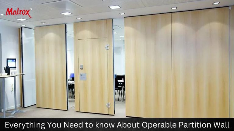 What is Operable Partition Wall? Types and Installation