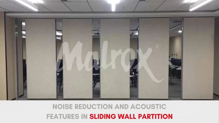 Noise Reduction & Acoustic Features in Sliding Wall Partitions
